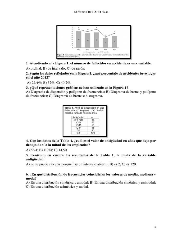 Examen 3 Repaso Clase | PDF | Media | Muestreo (Estadísticas)