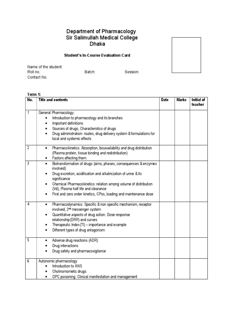 Pharmacology Logbook | PDF | Pharmacokinetics | Pharmacology