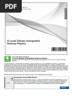 Zimsec Nov 2024 Science Paper 1 Marking Scheme | PDF