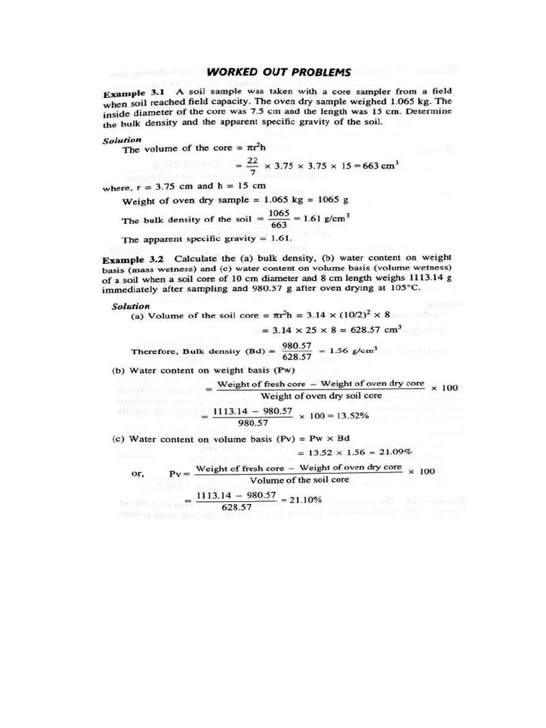 Worked Out Problems | PDF