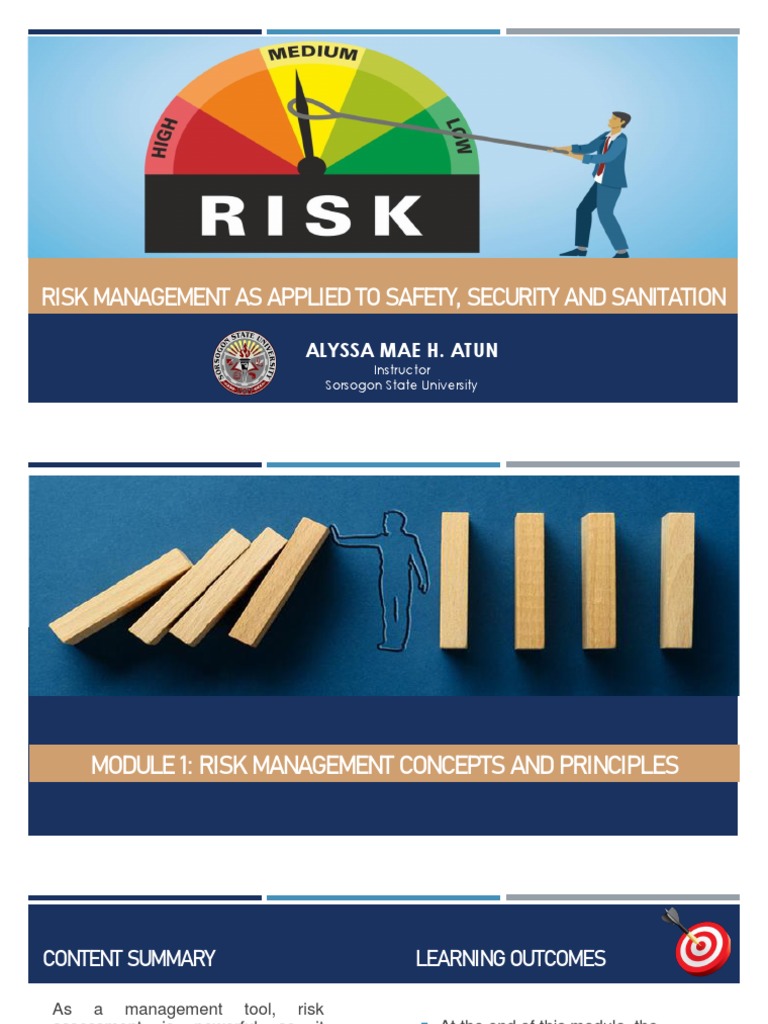 Risk MGT Module 1 | PDF | Risk | Risk Management