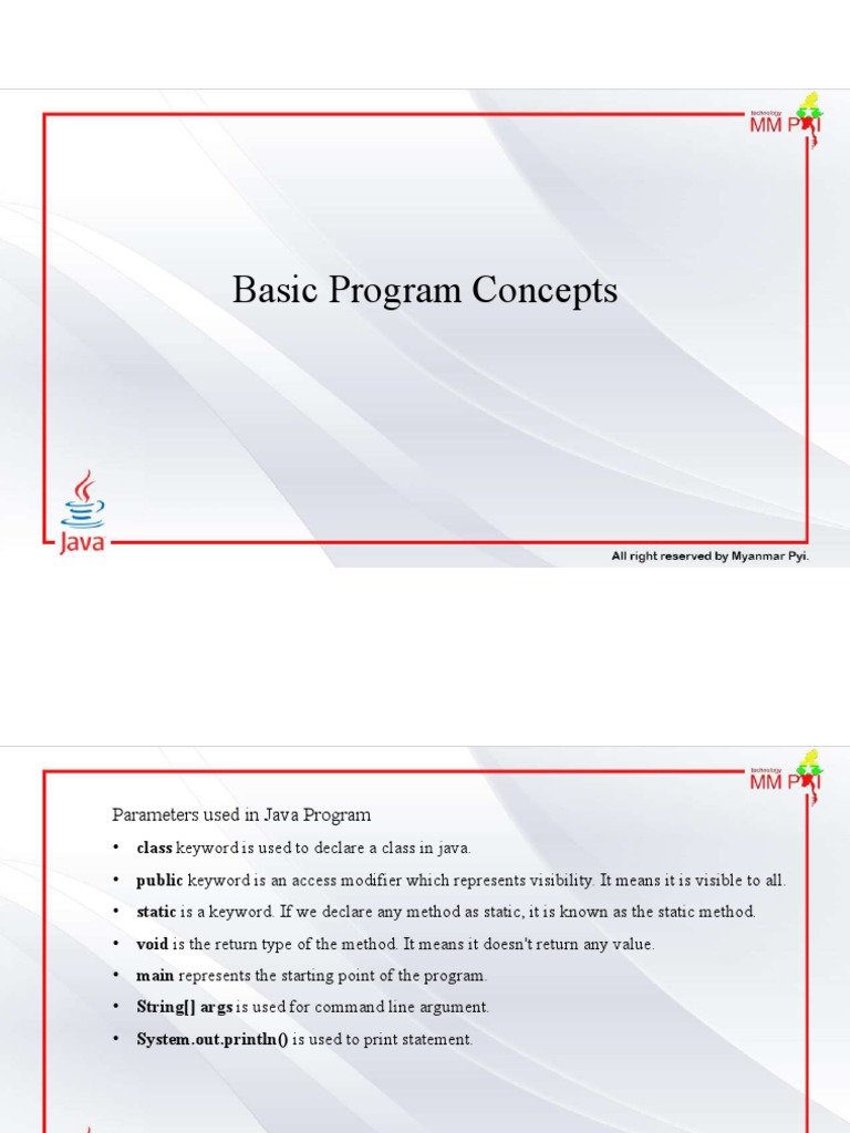 002 Basic Program Concepts Pdf Variable Computer Science Data Type