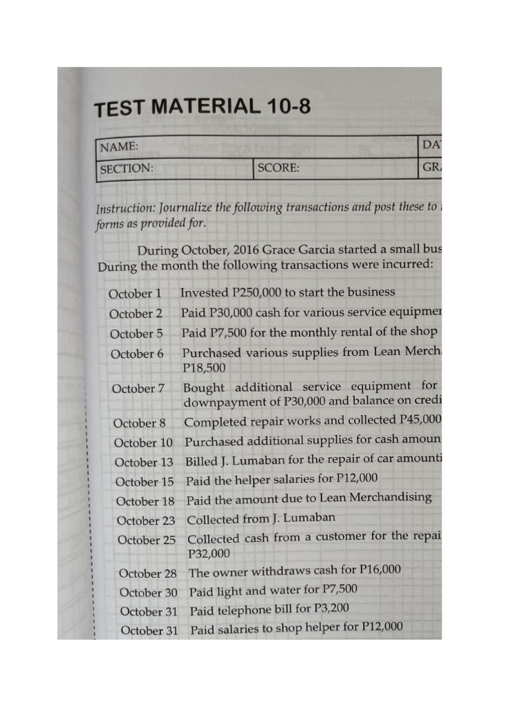 11 ABM Sean Jairus Lauta FABM PT #1 (AutoRecovered) | PDF | Debits And Credits | Expense