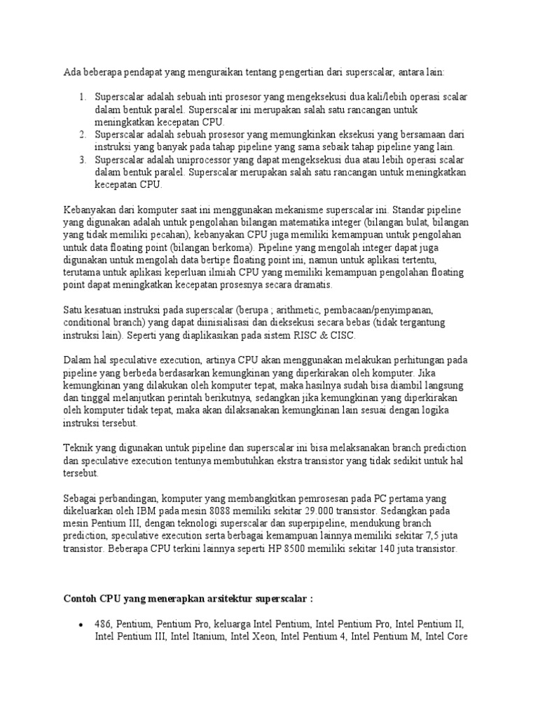Superscalar | PDF