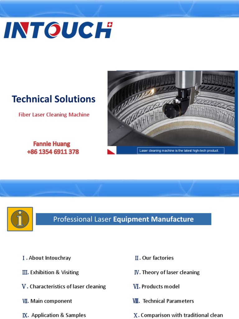 Fiber Laser Cleaning Machine - Intouch Group | PDF | Laser | Secondary Sector Of The Economy