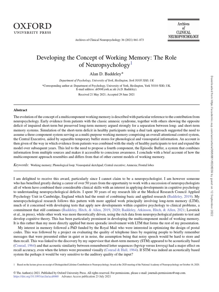 Acab 060 | PDF | Working Memory | Memory