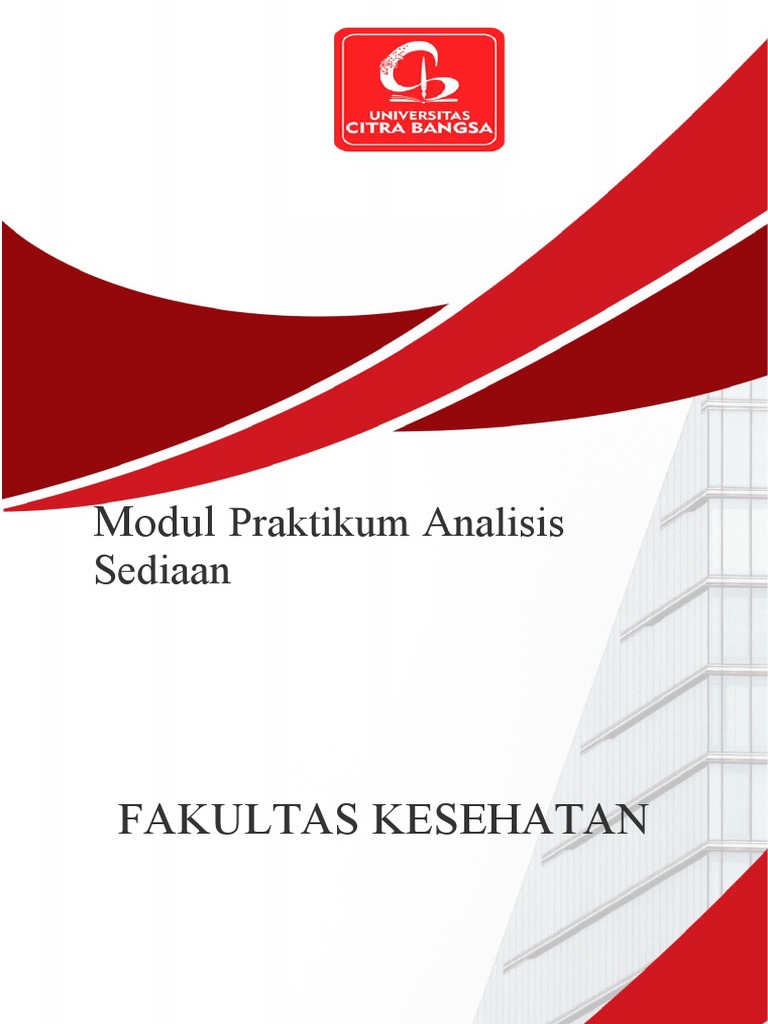 [JUDUL]: Modul Praktikum Analisis Sediaan | PDF