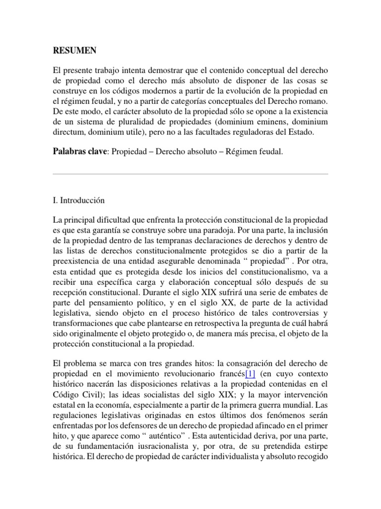 La Propiedad en Roma | PDF | Propiedad | Constitución
