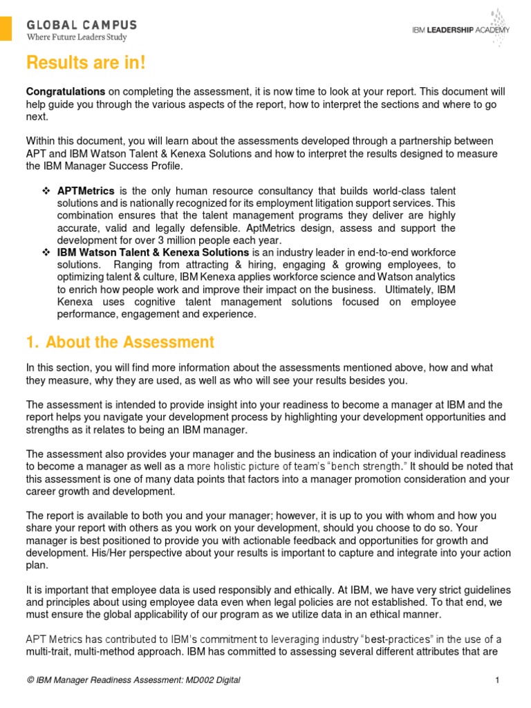 Report Interpretation Guide | PDF | Leadership | Talent Management