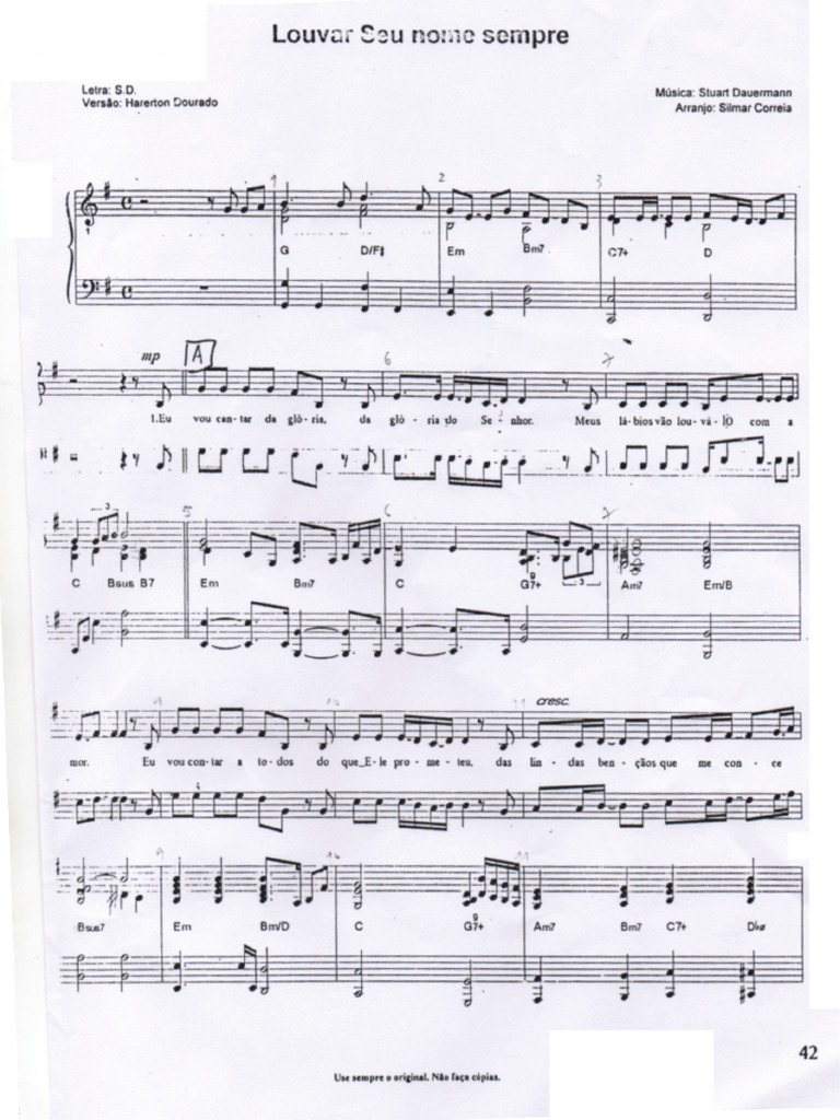 Louvar Seu Nome Sempre | PDF