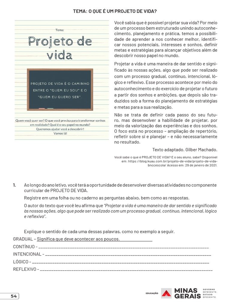 Apostila Projeto de Vida | PDF | Aprendizado | Competência (Recursos Humanos)