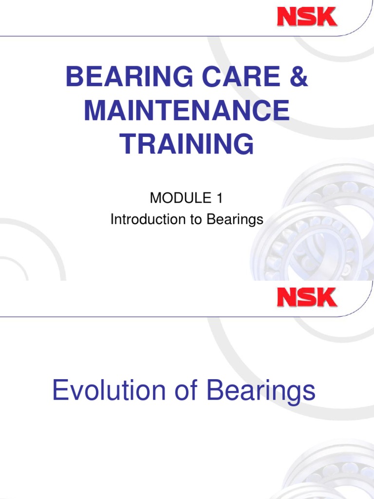 Module 1 - Introduction To Bearings | PDF | Bearing (Mechanical) | Machines