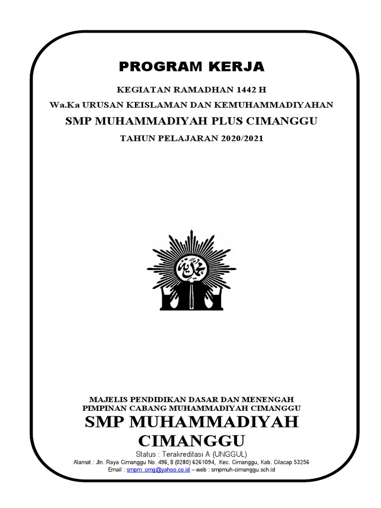 Program Kerja Ramadhan 1442 H | PDF