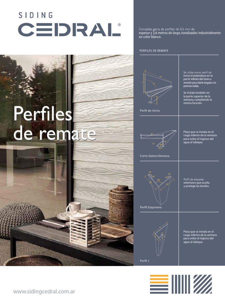 Ficha Tecnica Perfiles Cedral Arg | PDF
