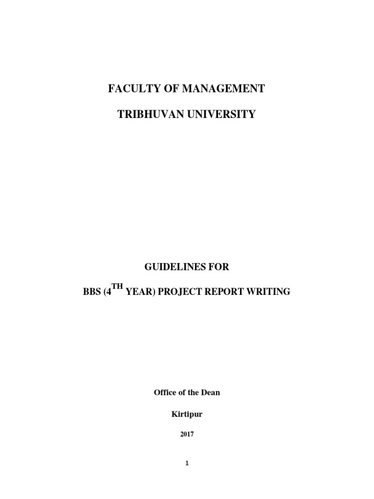 Project Report Writing Guidelines BBS 4th Year | PDF | Paragraph | Evaluation