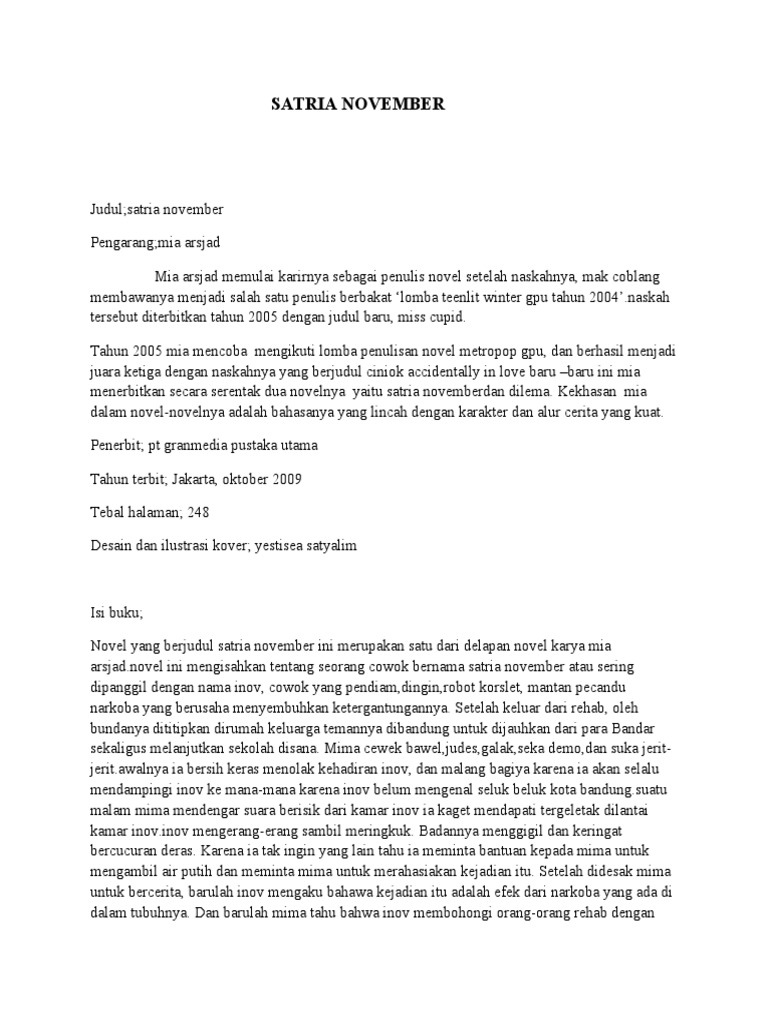 Satria November | PDF