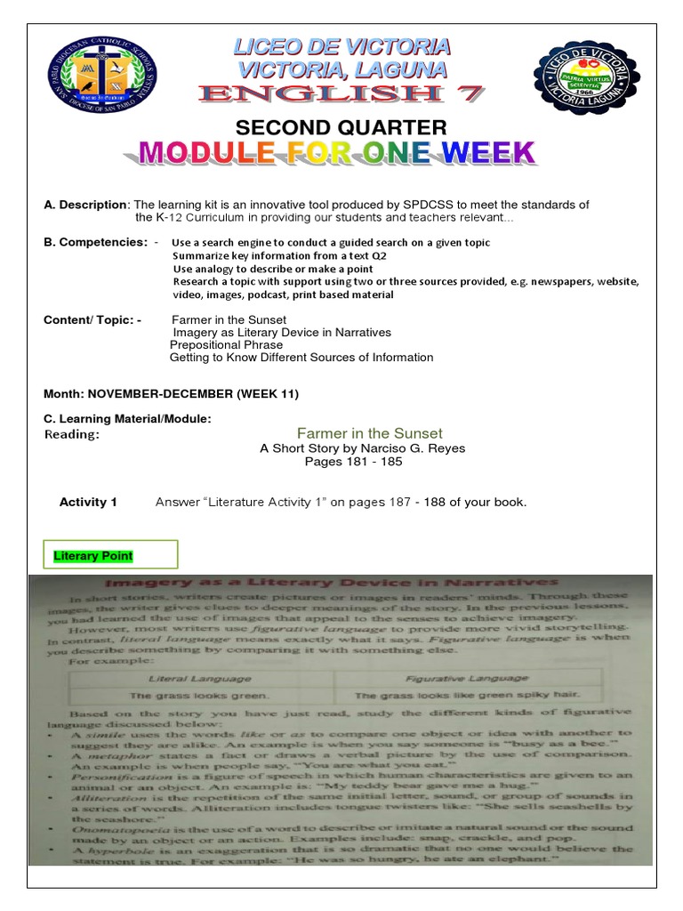 English 7 Week 11 | PDF | English Grammar | Adverb