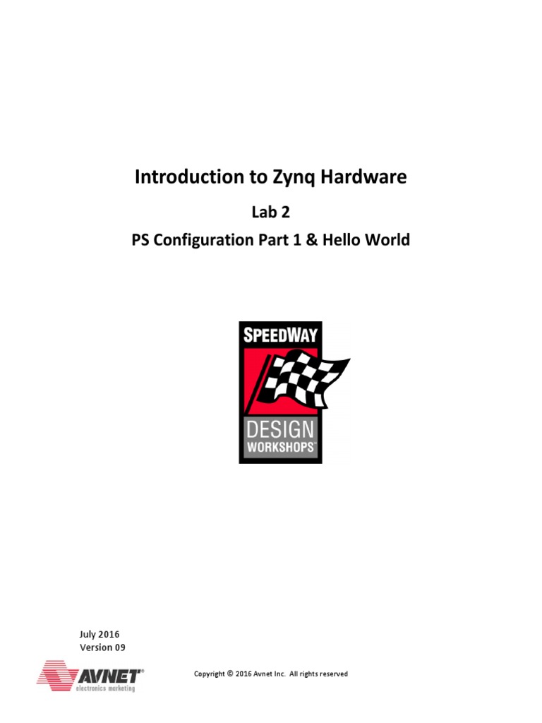 ZynqHW 2016 2 Lab 2 v09 | PDF | Usb | Dynamic Random Access Memory