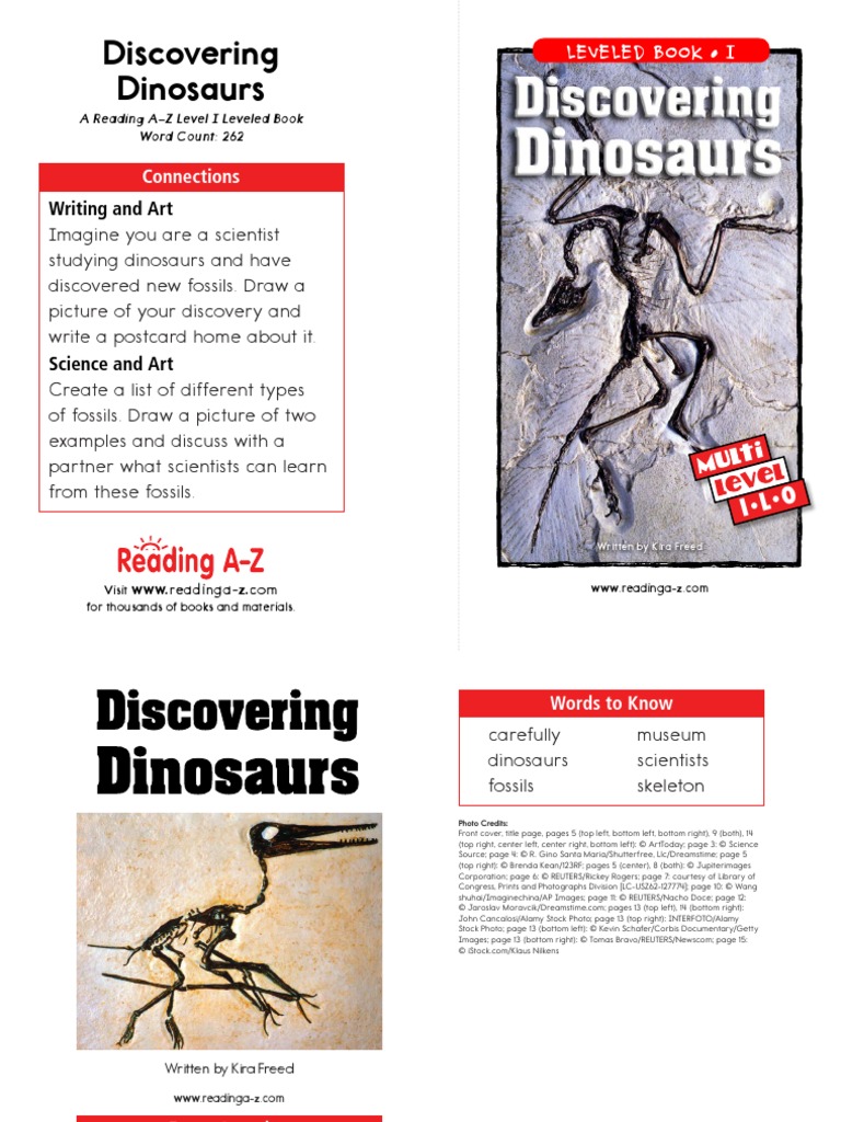 Raz Li33 Discoveringdinosaurs CLR | PDF | Dinosaurs | Fossil