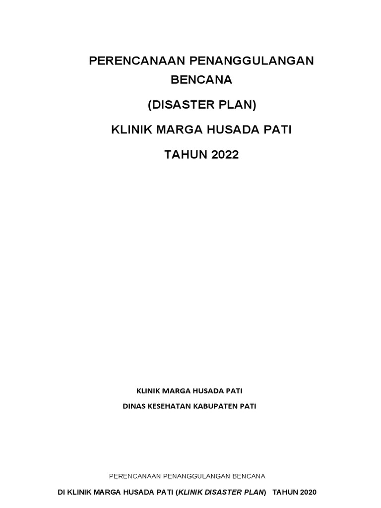 Perencanaan Penanggulangan Bencana | PDF
