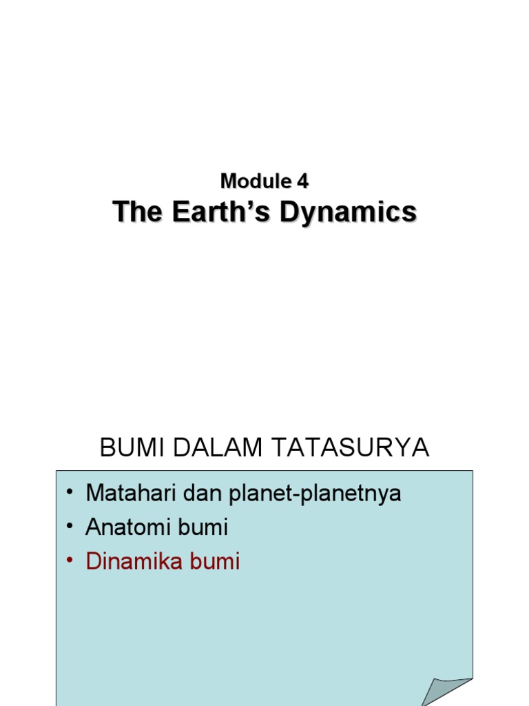 Module 4 - The Earth's Dynamics | Download Free PDF | Plate Tectonics ...