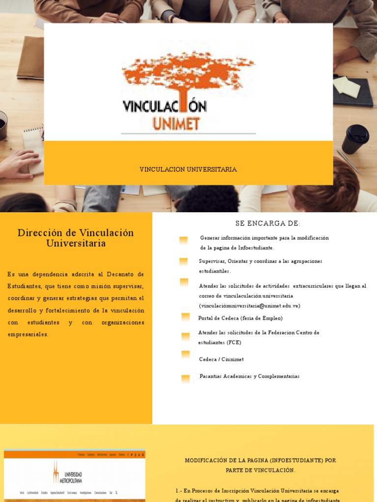 Presentacion para Maria Daniela - Procesos de Vinculación Universitaria | PDF