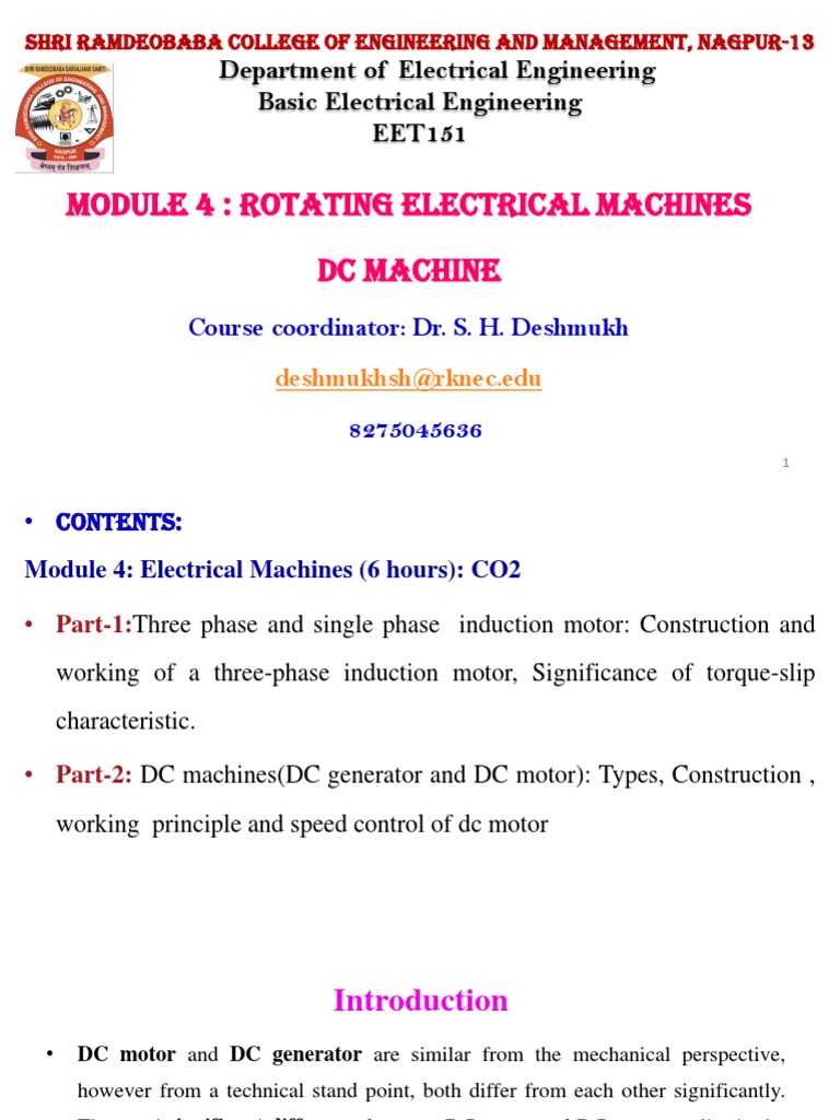 DC Motor | PDF