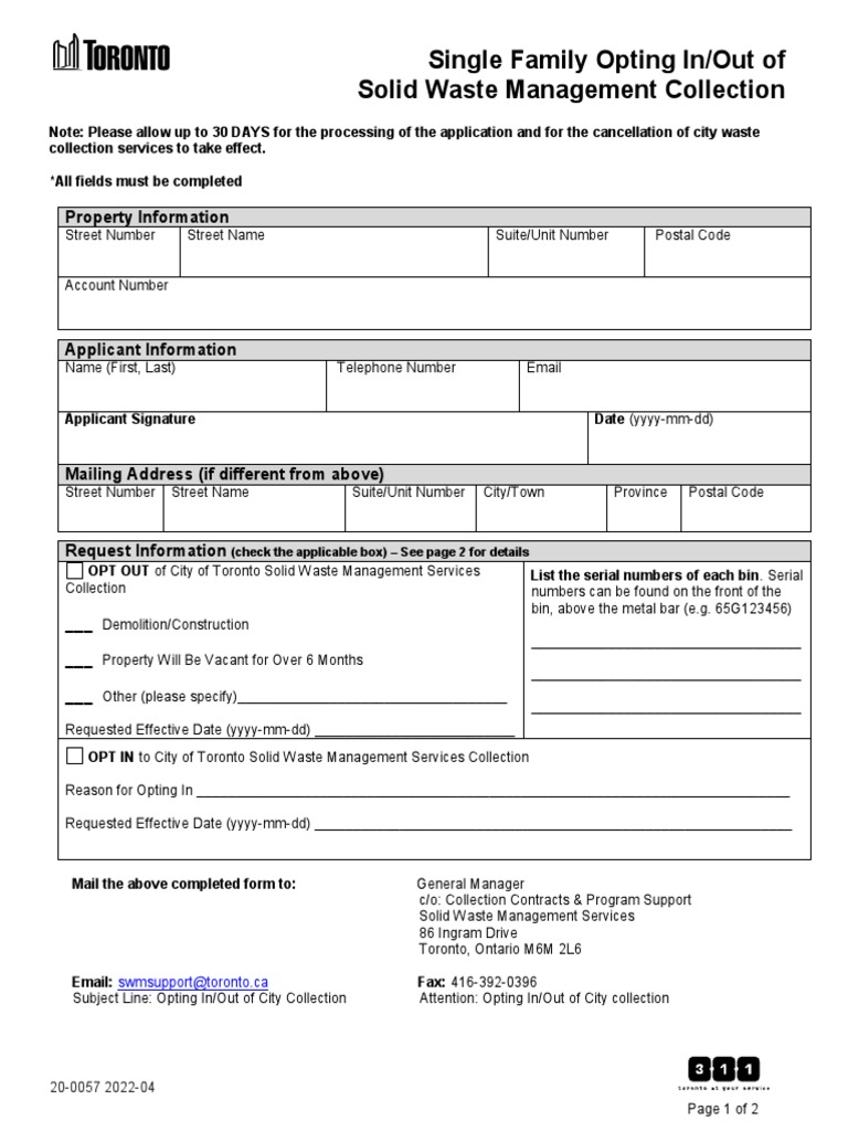 Opting Into or Out of Municipal Solid Waste Collection: A Guide to ...