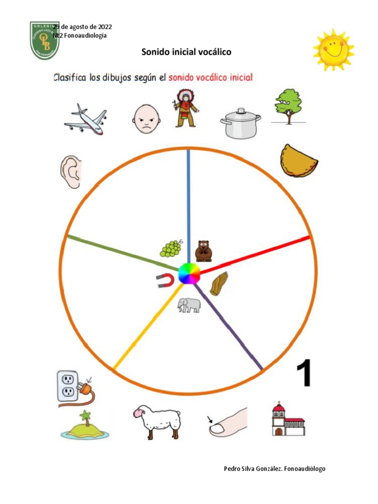 Sonido Inicial Vocálico en Fonoaudiología | PDF