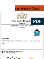 Grade 6 Music Module 1 Quarter 1-Notes and Rest | PDF | Rhythm | Music ...