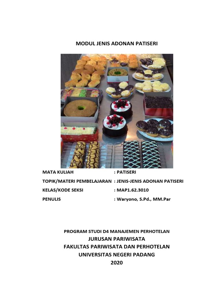 Jenis-Jenis Adonan Patiseri | PDF