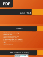Junk Food Presentation | PDF | Junk Food | Healthy Diet