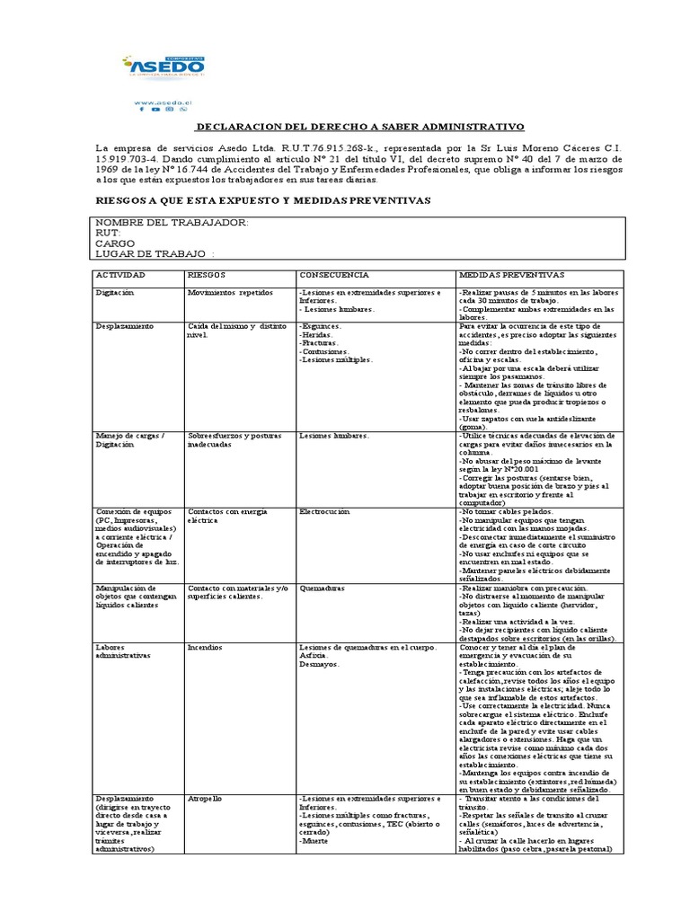 Derecho A Saber Administrativo Asedo | PDF | Enchufes y tomas de ...