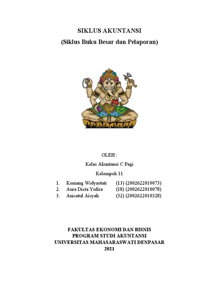 Siklus Akuntansi (Siklus Buku Besar Dan Pelaporan) | PDF