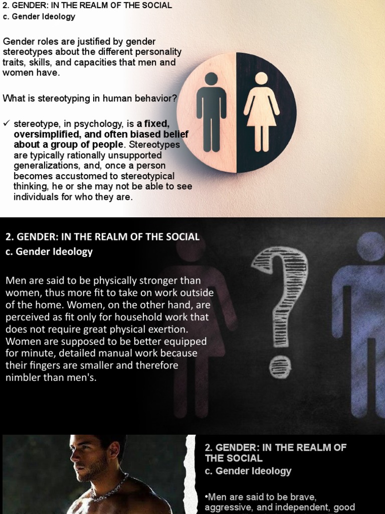 Chapter 1 Lesson 2 Gender Ideology | PDF | Gender Studies | Gender