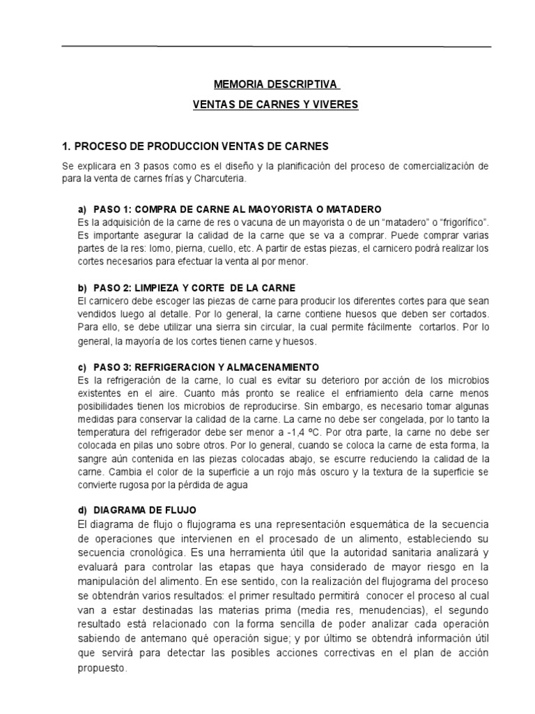 Proceso y Gestión en Ventas de Carnes | PDF | Carne | Residuos