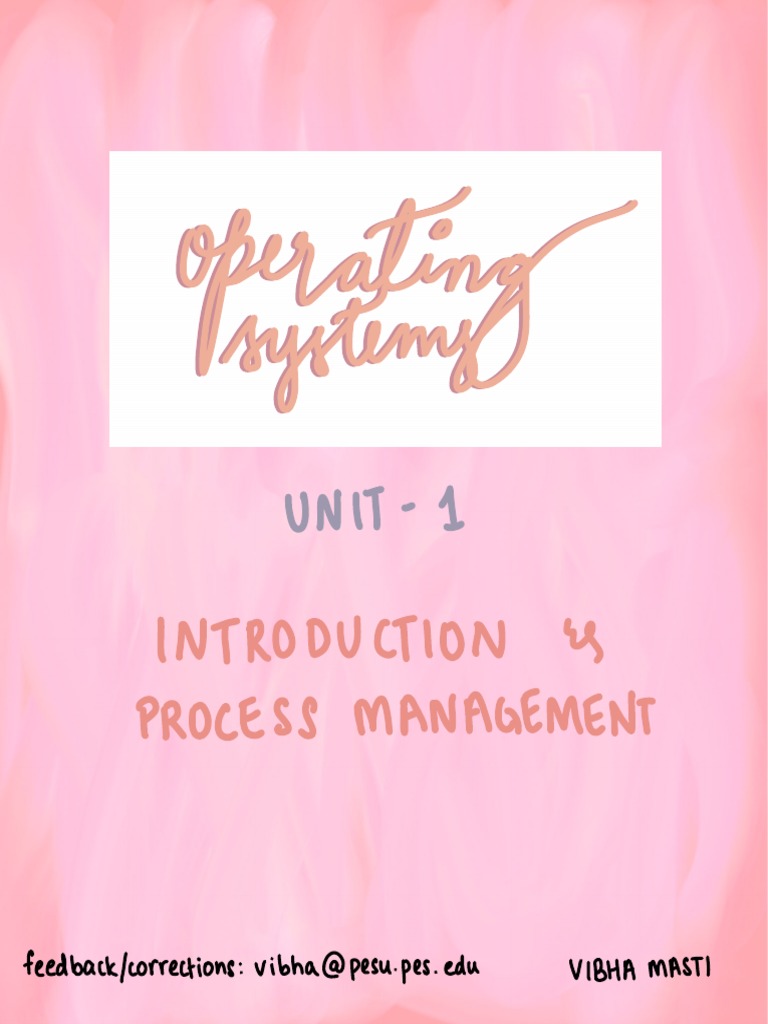 Os Unit 1 Pdf Process Computing Random Access Memory