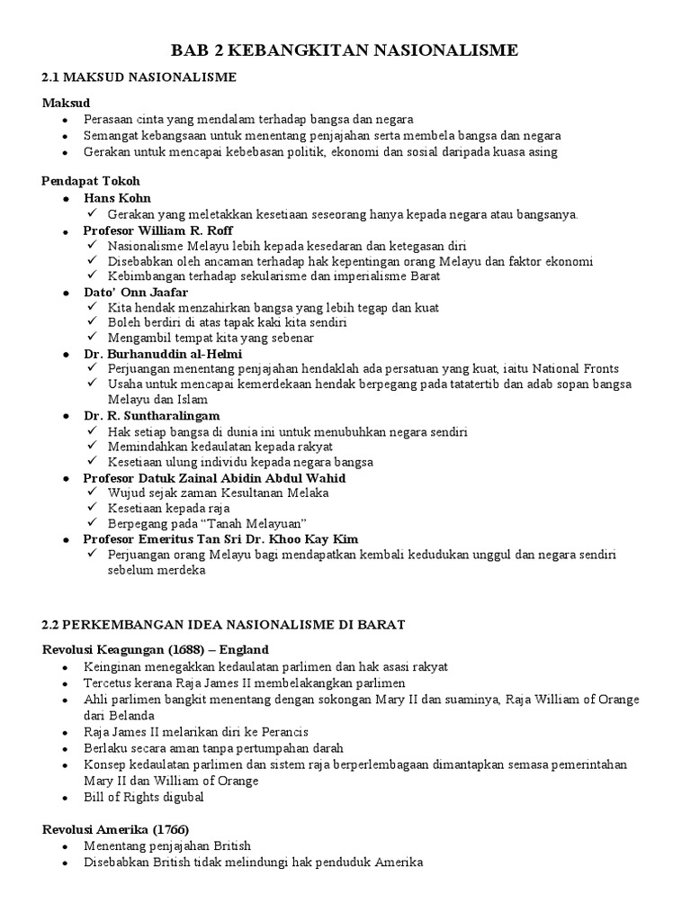 Bab 2 SEJARAH TINGKATAN 4 | PDF