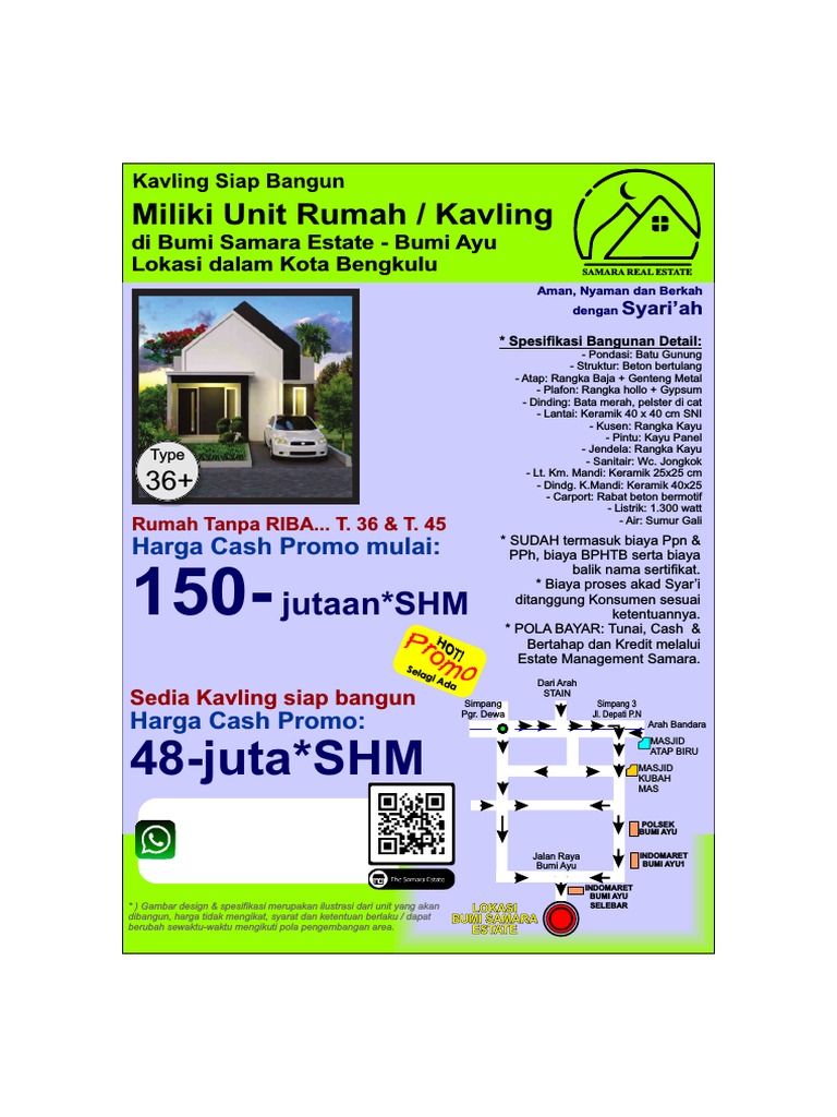 BROSUR SAMARA ESTATE Komplit - Bumi Samara Estate - 2021 | PDF