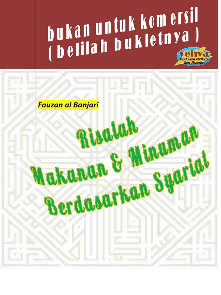 Risalah Makanan - Minuman Secara Syar'i | PDF