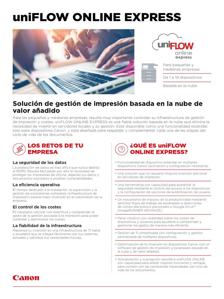Uniflow Online Express Es LR | PDF | Computación en la nube | Informática