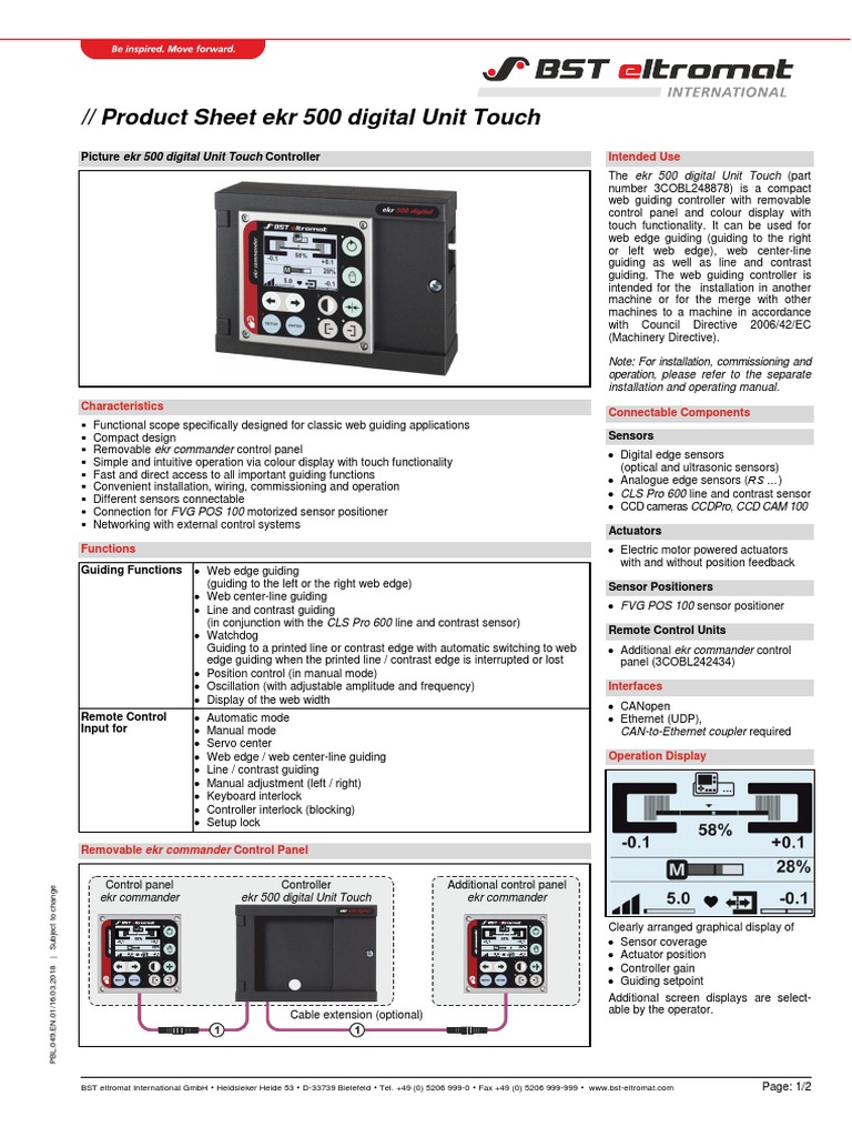 EKR500 Digital Touch Datasheet | PDF | Programmable Logic Controller ...