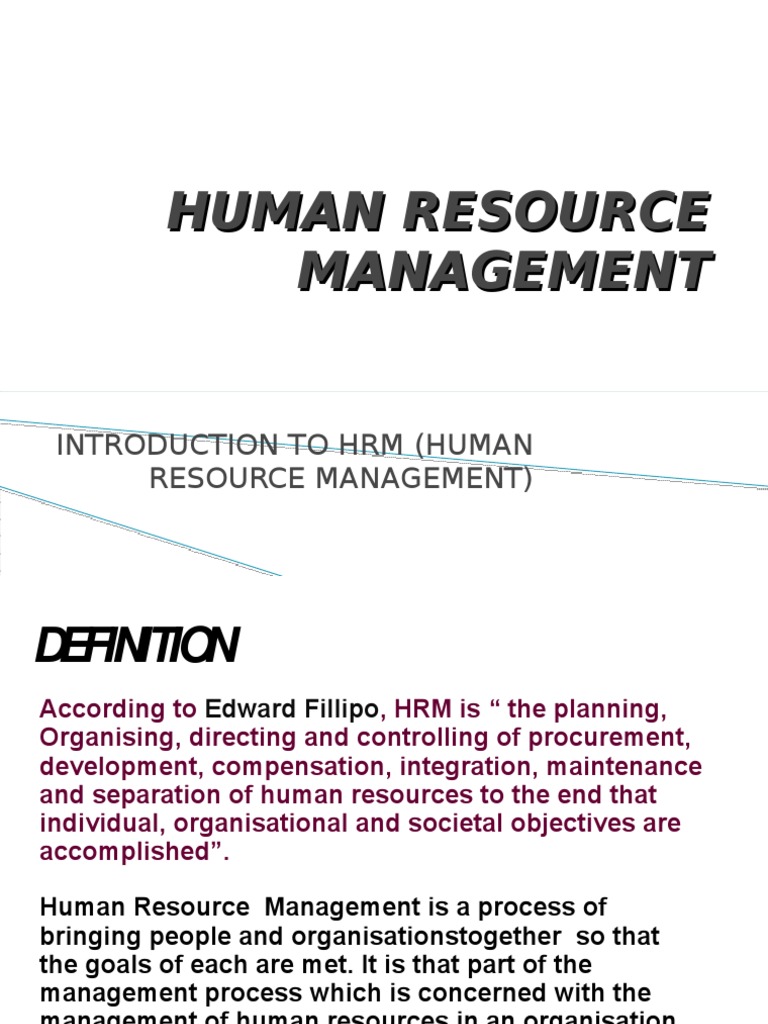 Overview of Human Resource Management | PDF | Career & Growth | Business