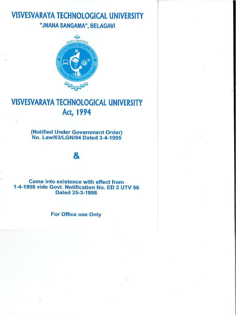 VTU Act Copy | PDF