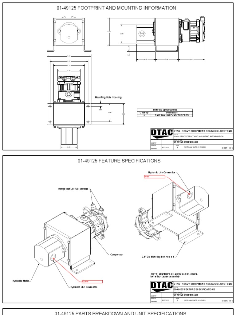 01 49125 Drawings | PDF | Screw | Tools