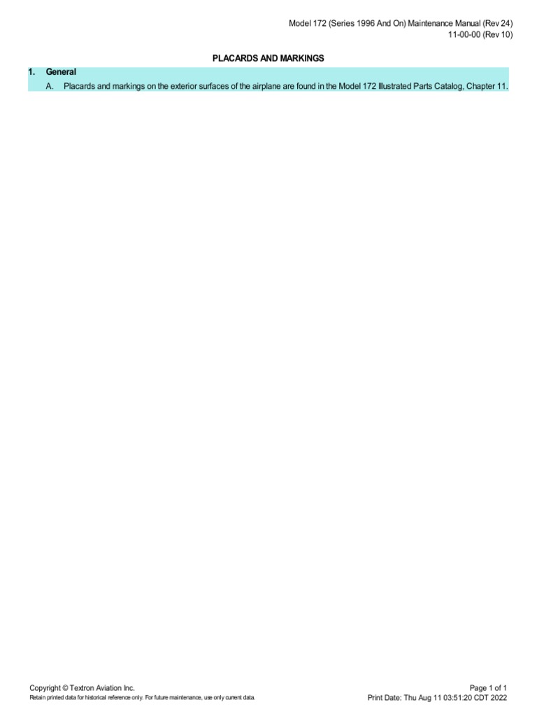 Chapter 11 Placards and Markings | PDF