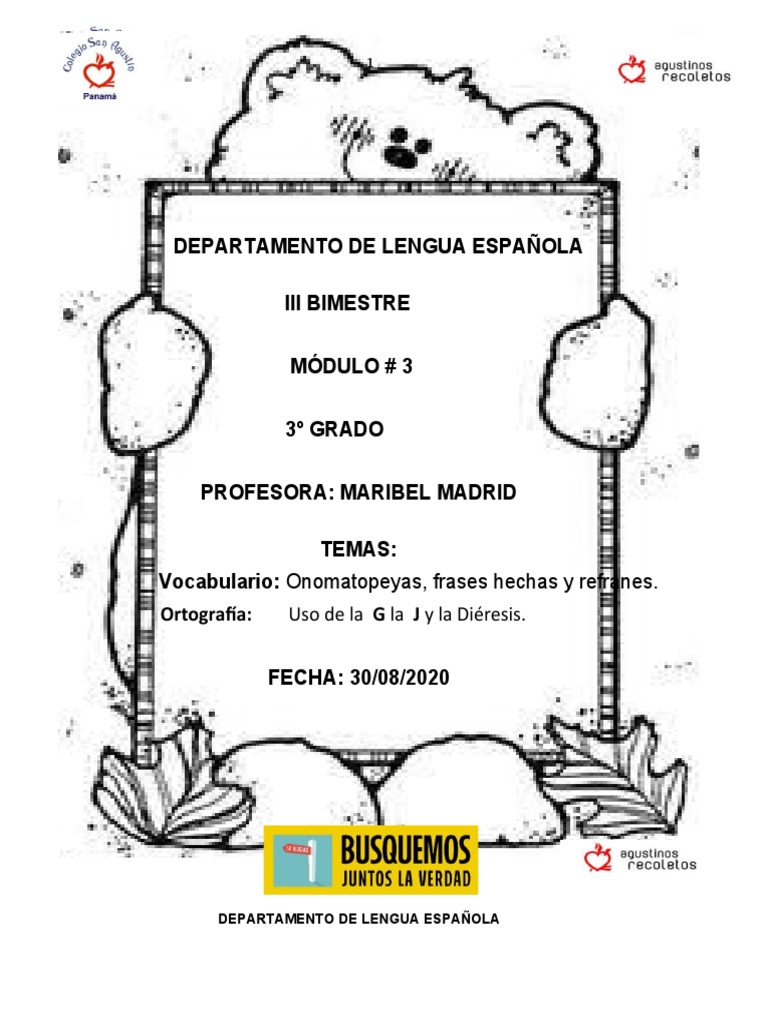 3deg Espanol Modulo 3 III Bimestre | PDF | Lengua española | Ciencia ...