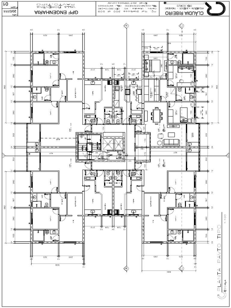Projeto Arquitetônico Pav. Tipo | PDF