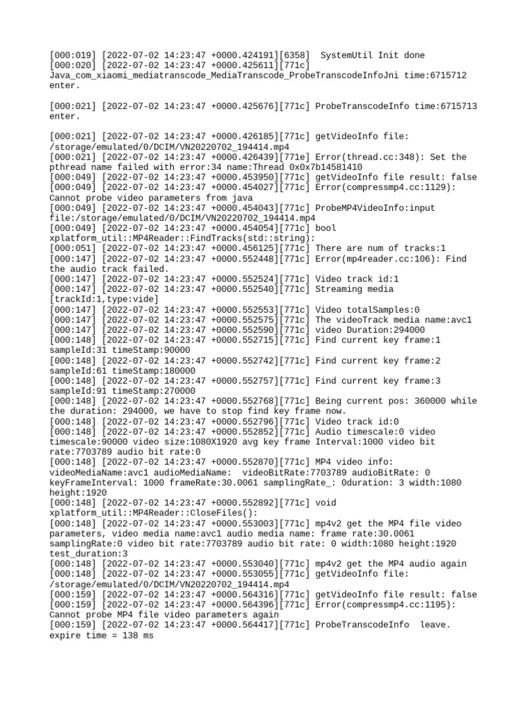 Trace | PDF | Codec | Computer File