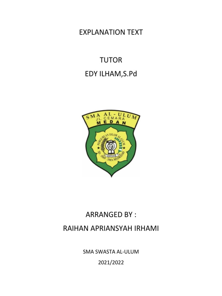 Explanation Text Pdf Rain Water